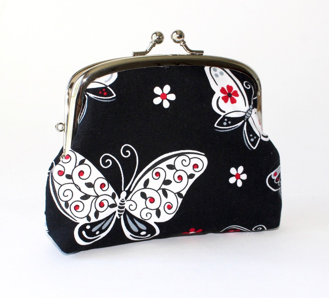 Double Frame Purse. 3 Compartment Coin Purse. Coin Purse With 3 ...