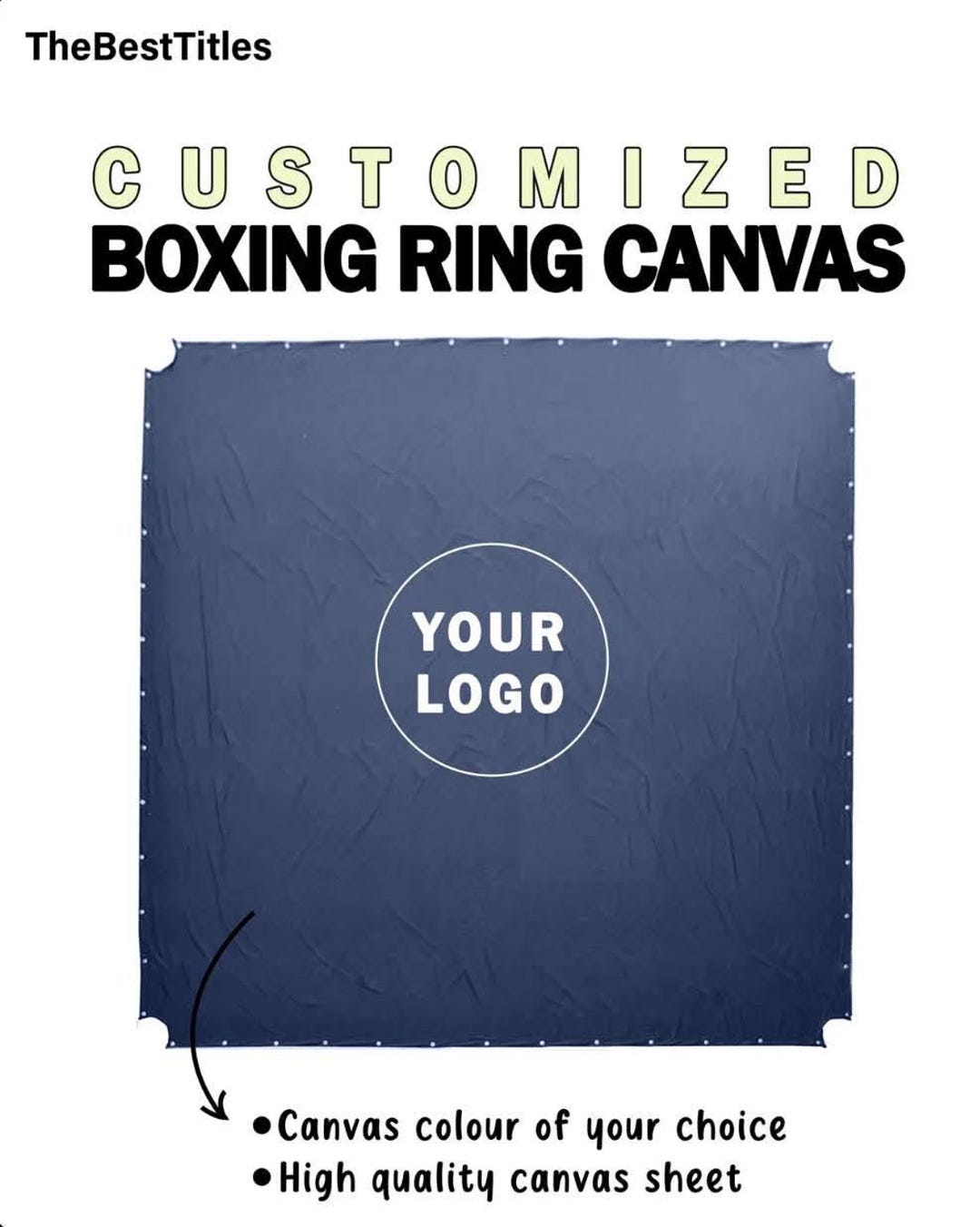 Custom Boxing Ring Canvas With Logo: Personalized Gym Mat - Etsy