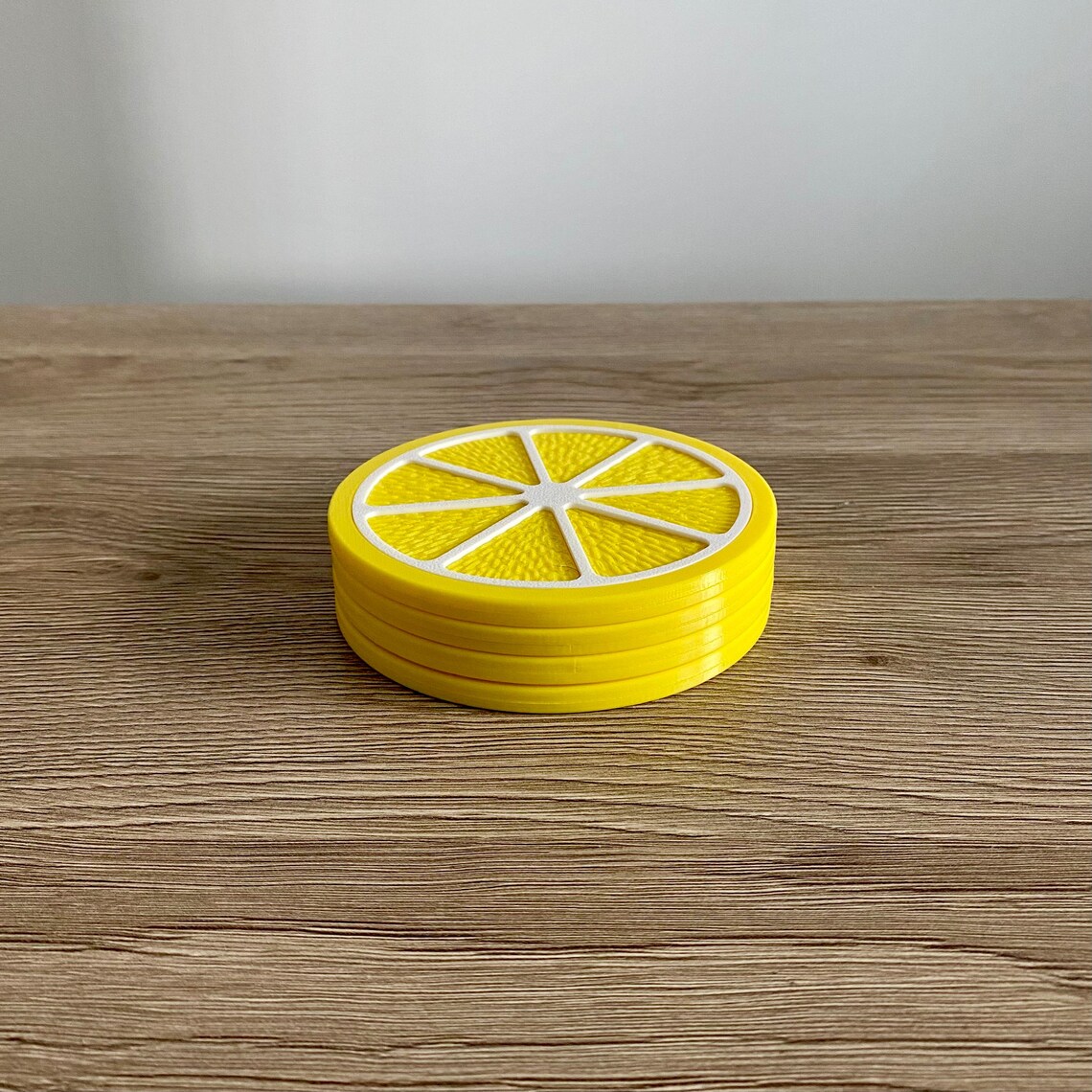 3D Printed Lemon Slice Coasters: Fun Citrus Kitchen Decor - Etsy