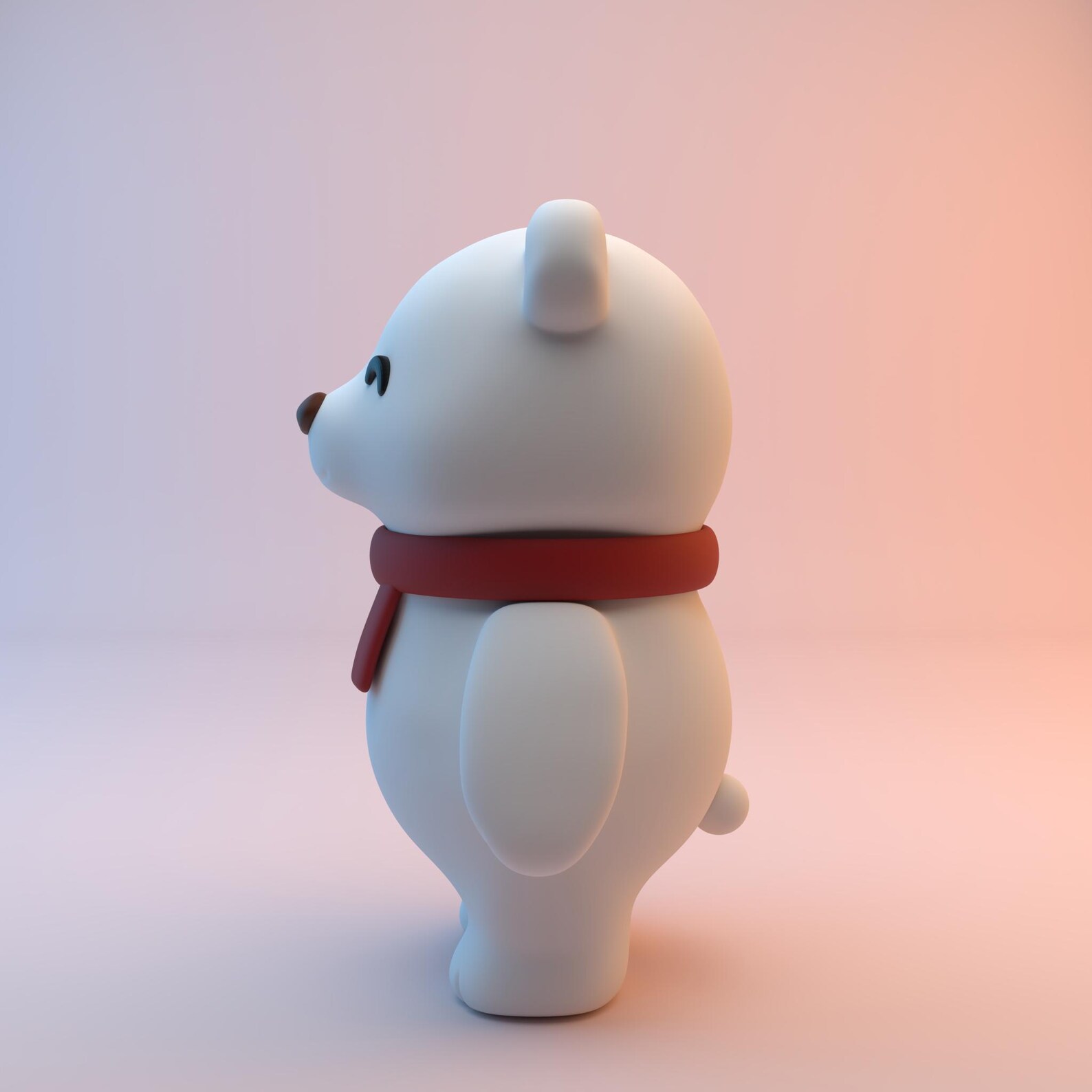 Cute Standing Polar Bear – 3D Print Model | Multicolor Without AMS ...