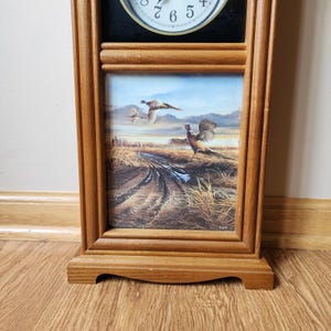 Vintage Terry Redlin Oak Clock Hadley Collection Country Road School ...