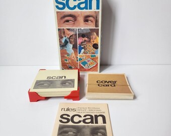 Parker Brothers 1970 Vintage Scan Board Card Game COMPLETE Matching ...