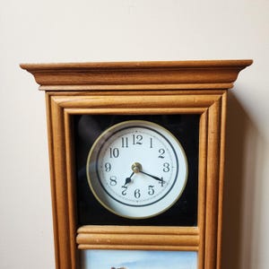 Vintage Terry Redlin Oak Clock Hadley Collection Country Road School ...