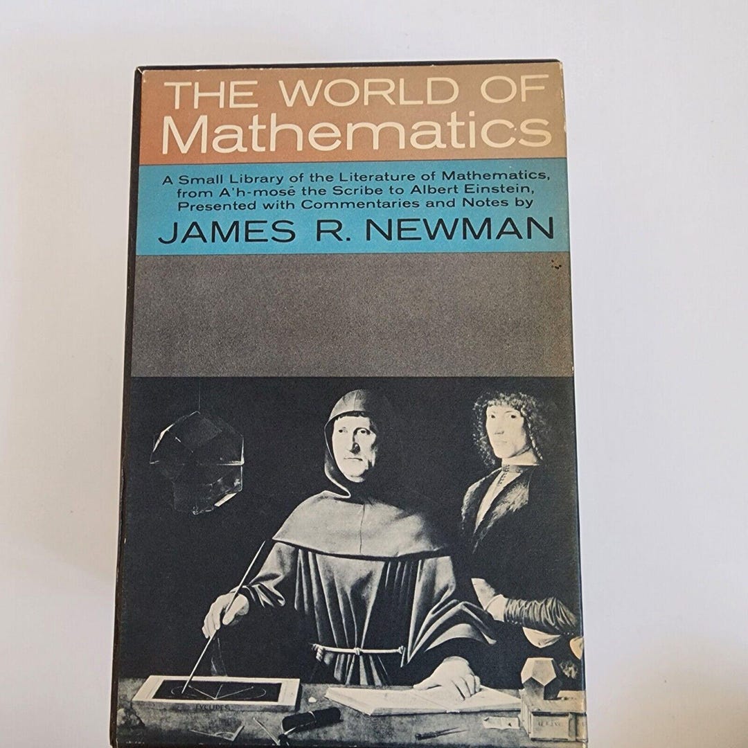 The World of Mathematics 4 Volume Box Set by James R Newman 1956 2nd ...