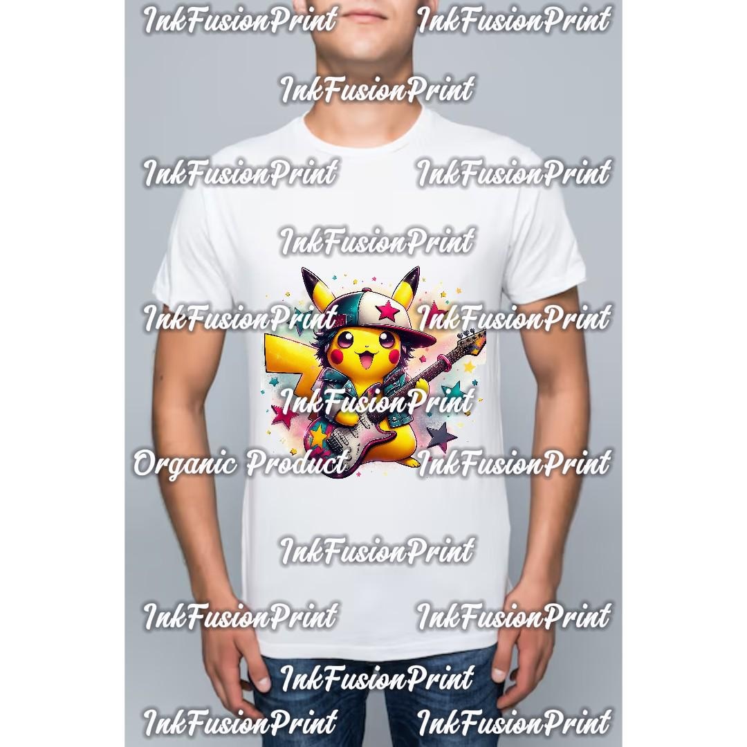 Pokemon Pikachu Rockstar Cute Art 4500x5400 Perfect for T-shirts ...