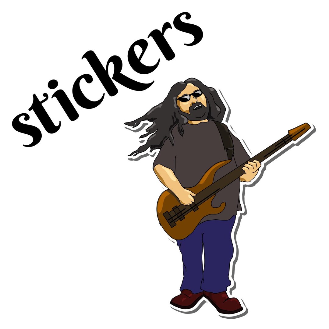 Stickers (2) Cartoon Dave Schools Widespread Panic - Etsy