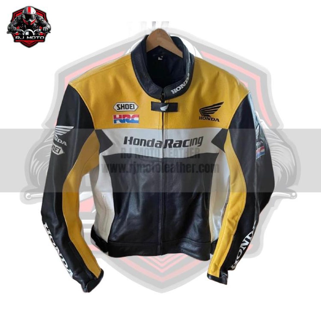Handmade Honda Inspired Leather Motorcycle Jacket | Tailored Fit - Etsy