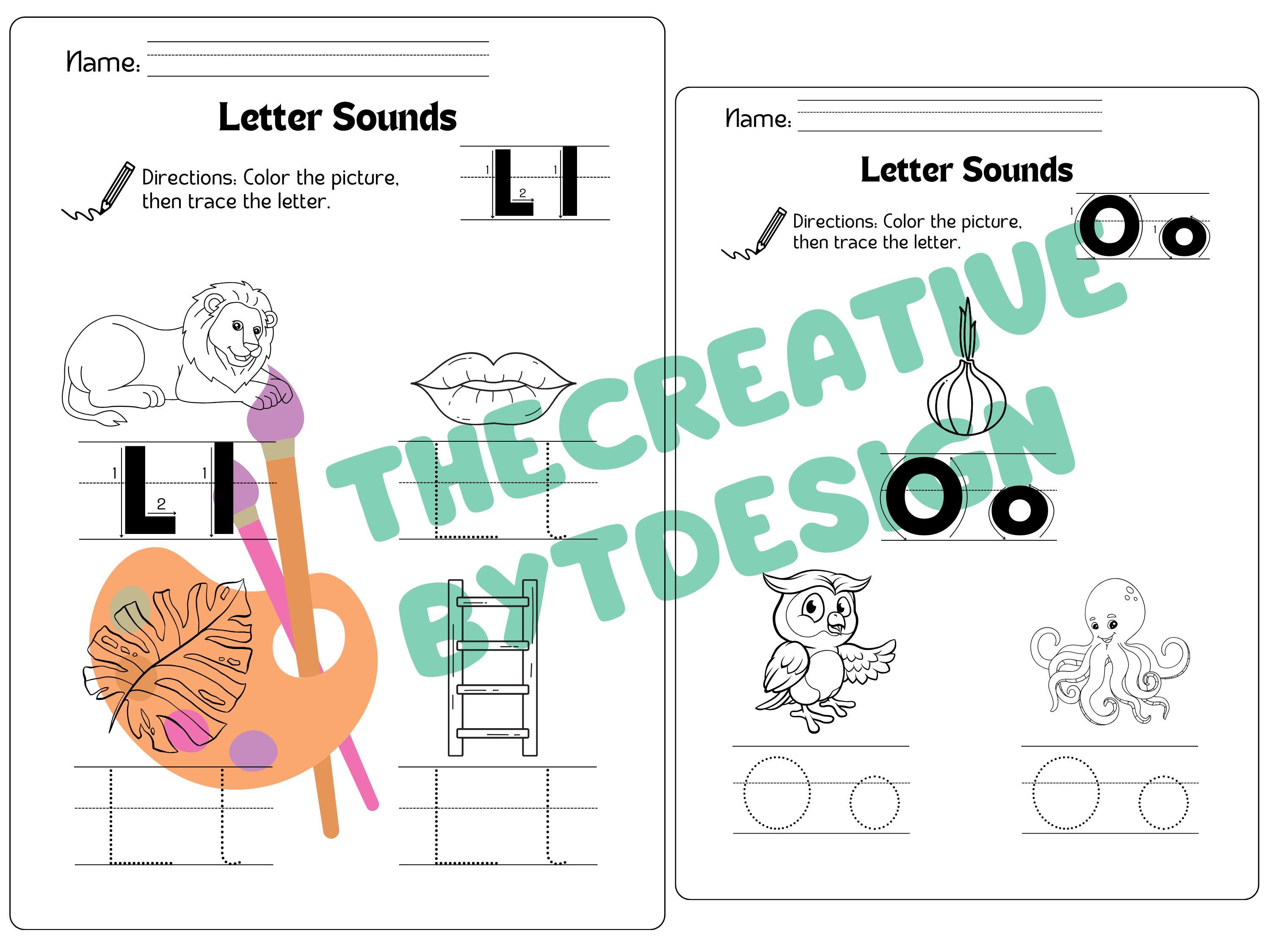 ABC Phonics Tracing Cards: Preschool Letter Writing Worksheets PDF ...