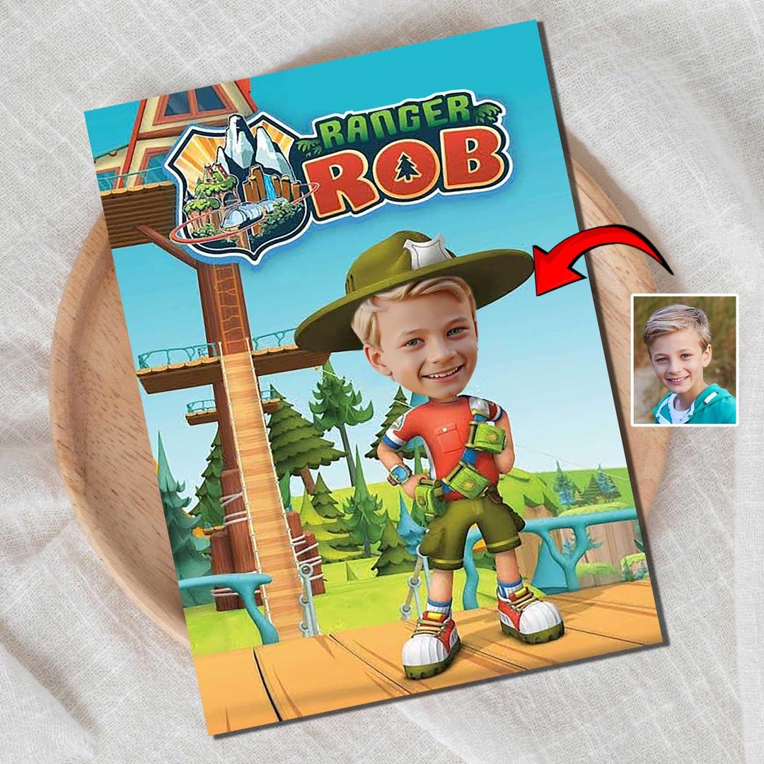 Custom 3D Cartoon Character Caricature – Ranger Bob Funny Kid in ...