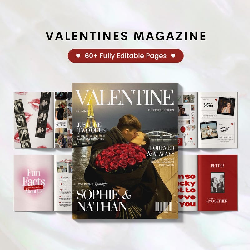 Personalized Couple Magazine - Etsy