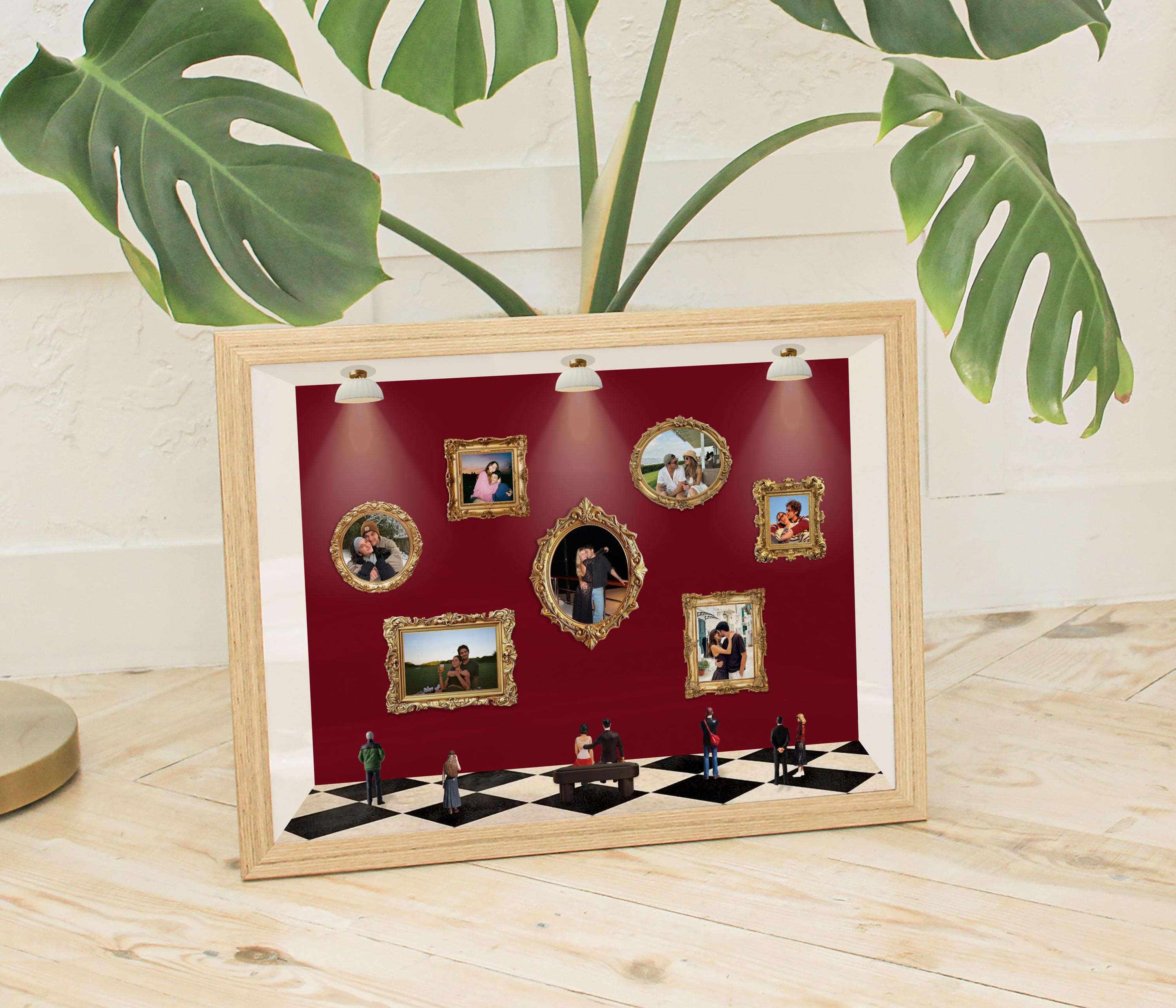Museum of Us Wall Art Template, Personalized Couple Collage Museum ...