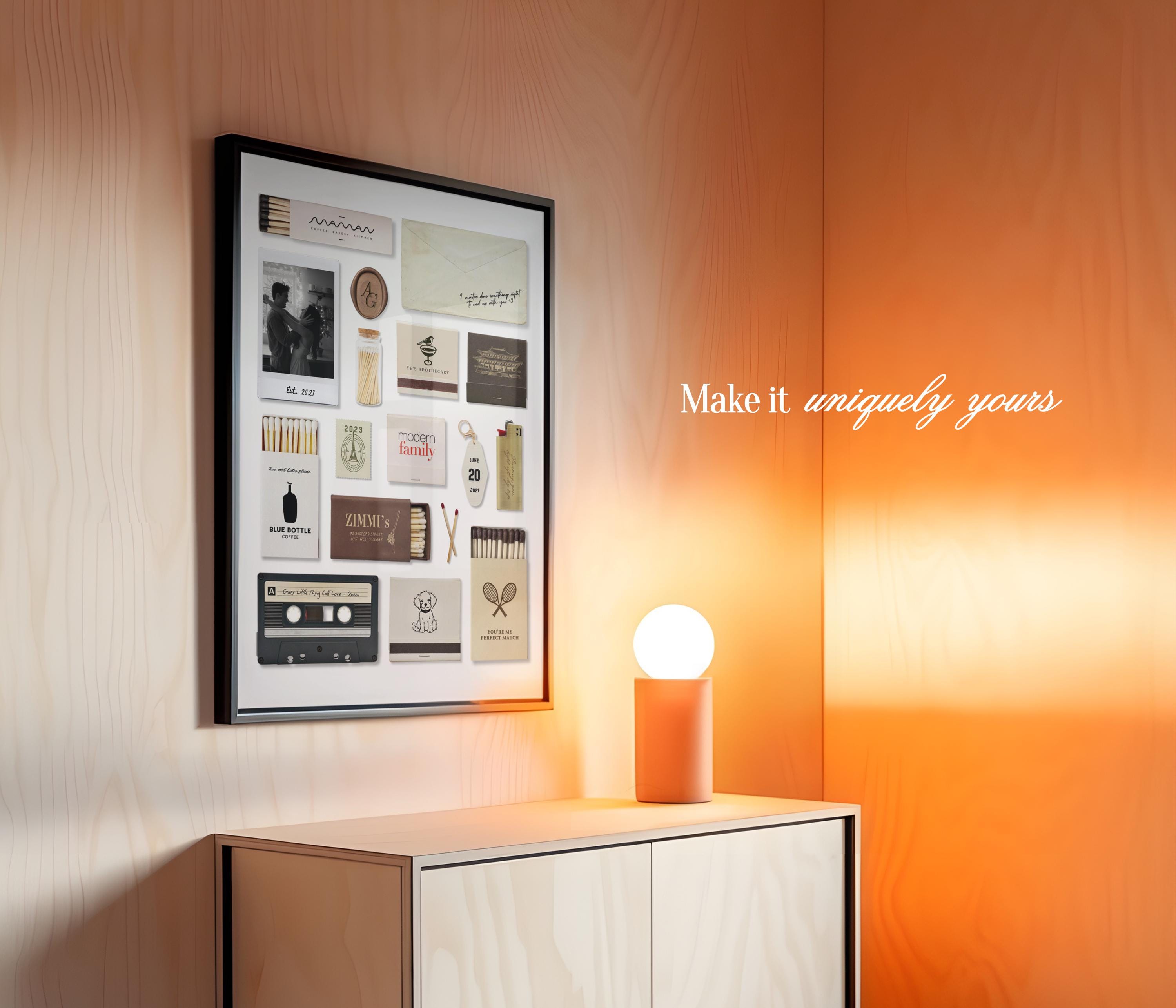 Custom Neutral Matchbook Art Print Template, Printable DIY Matchbooks ...