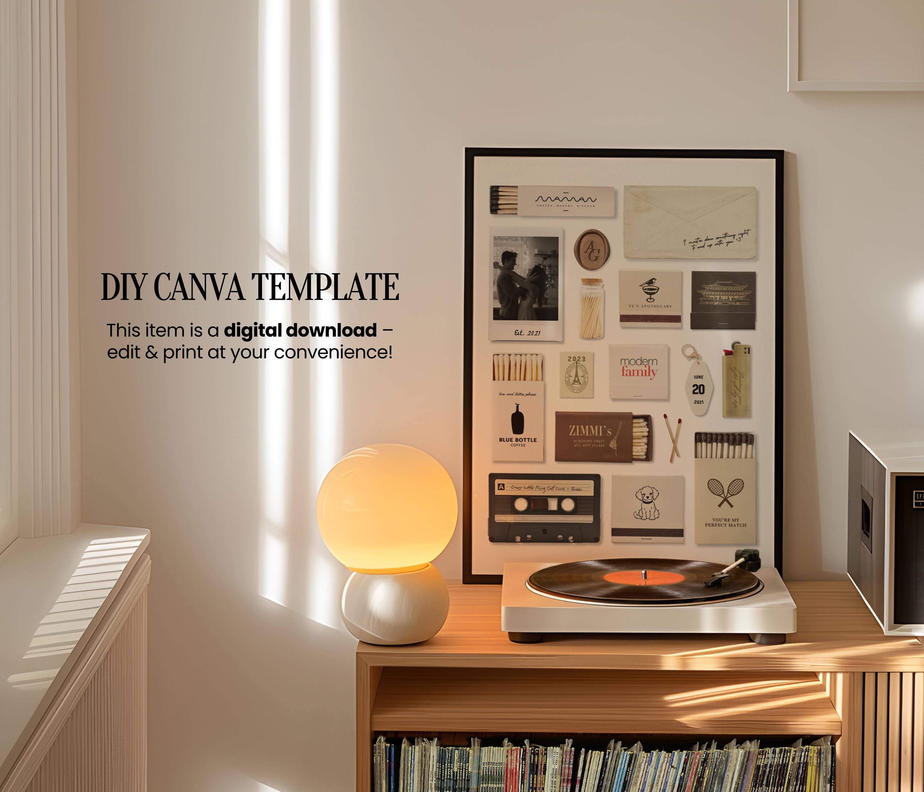 Custom Neutral Matchbook Art Print Template, Printable DIY Matchbooks ...