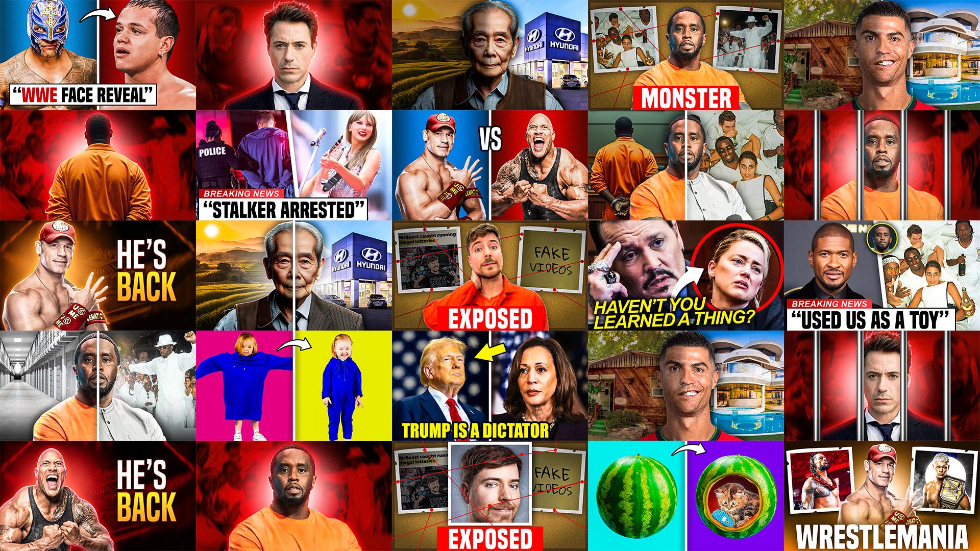 Faceless Thumbnail Presets Pack Photoshop Actions - Etsy