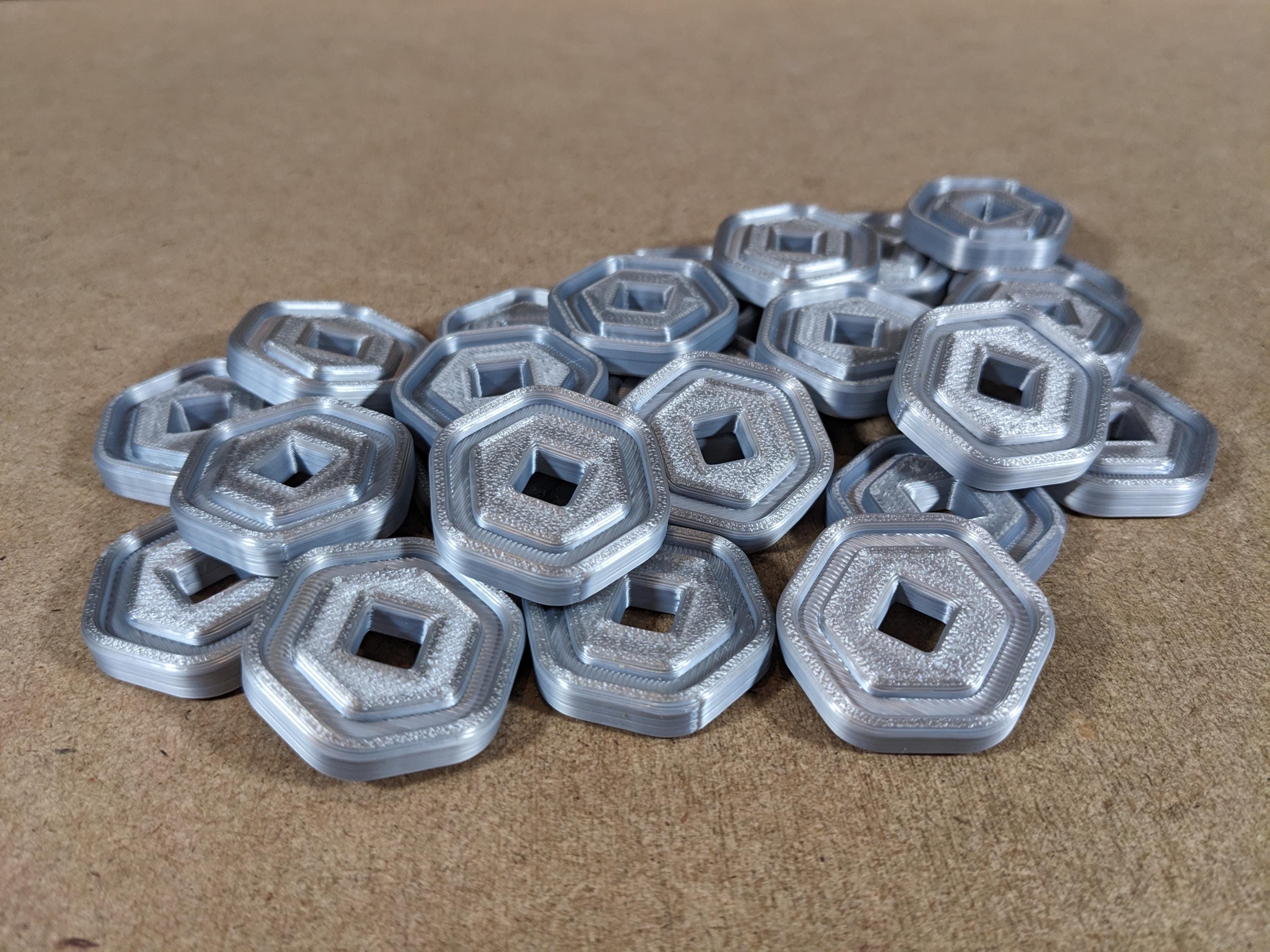 Robux Roblox Coins - Silver - Double Sided 3D Printed Replica Party ...