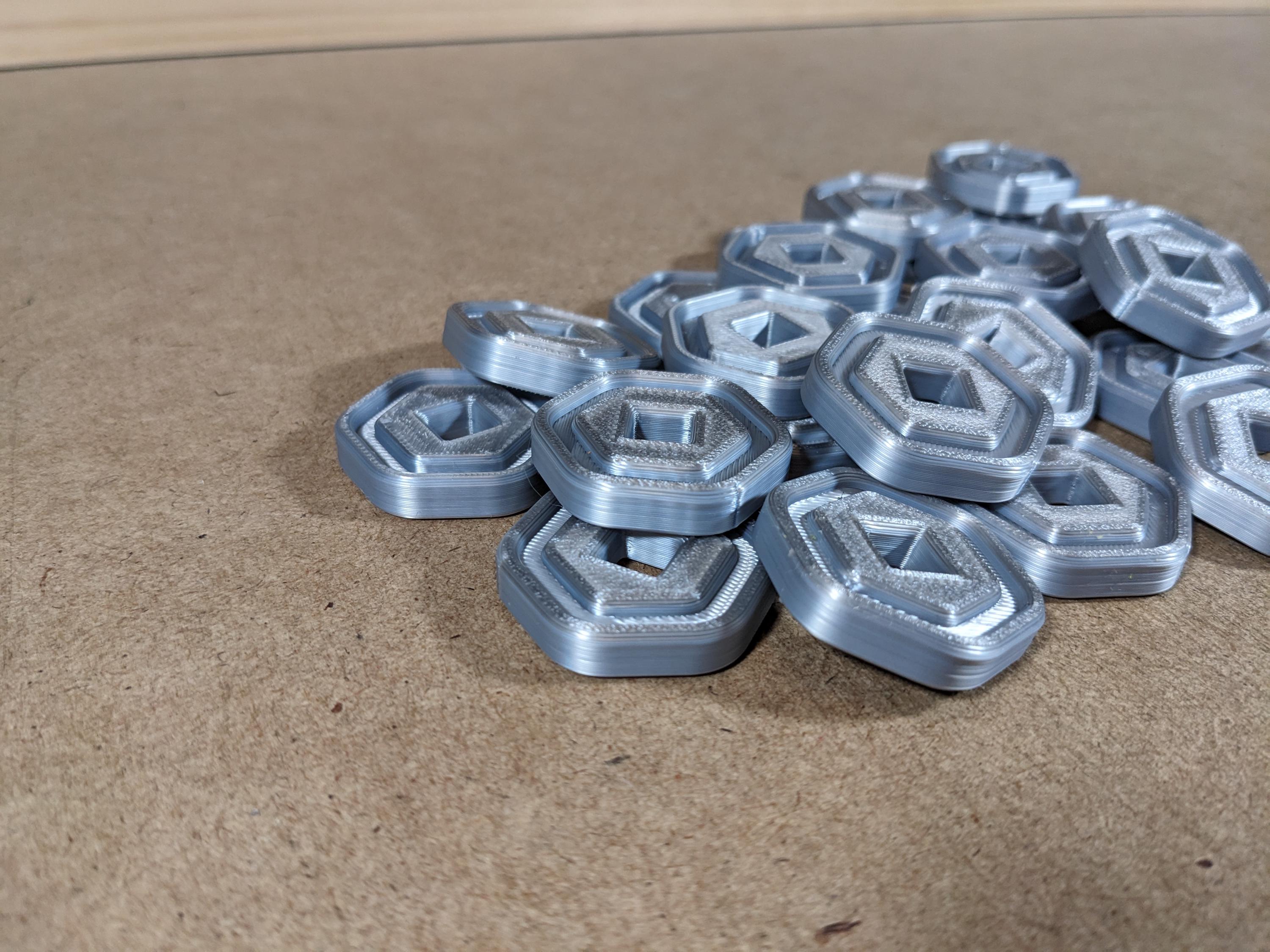Robux Roblox Coins - Silver - Double Sided 3D Printed Replica Party ...