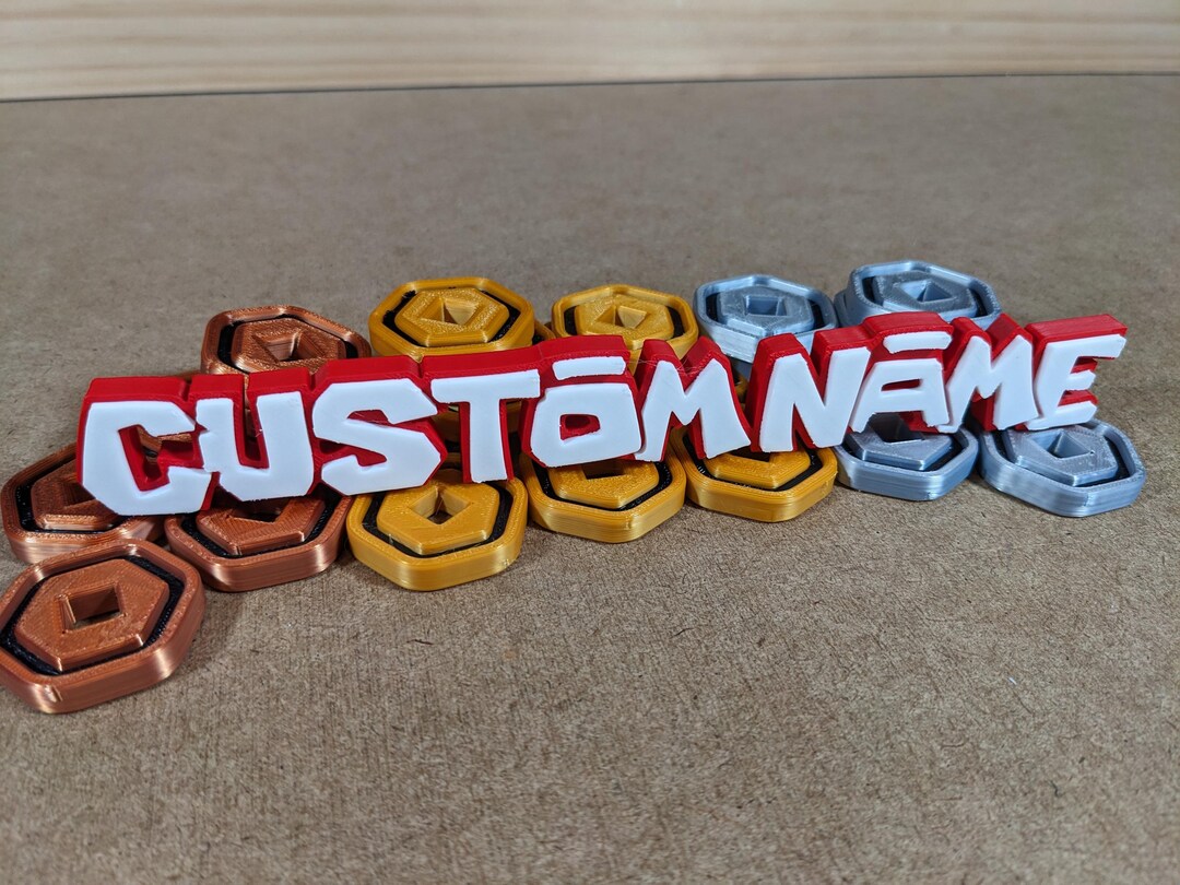 Roblox Retro Style Custom Name Personalized Gaming Sign - 3D Printed ...
