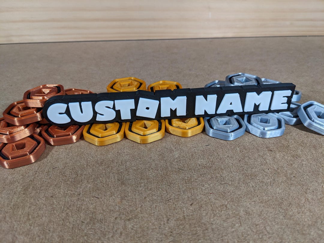 Roblox Style Custom Name Personalized Gaming Sign - 3D Printed Desk ...