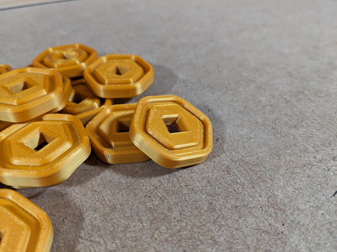 Robux Roblox Coins - Gold - Double Sided 3D Printed Replica Party ...