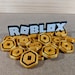 Robux Roblox Coins - Gold With Black Inlay - Double Sided 3D Printed ...
