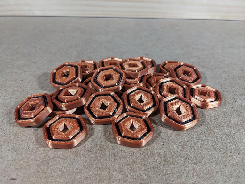 Robux Roblox Coins - Mixed Color Order - Double Sided 3D Printed ...