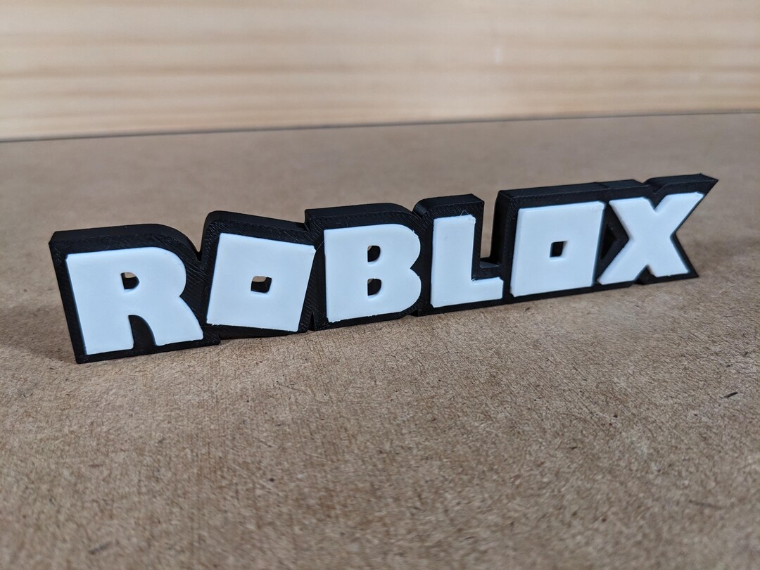 Roblox Style Gaming Sign - 3D Printed Desk Accessory Party Decoration ...