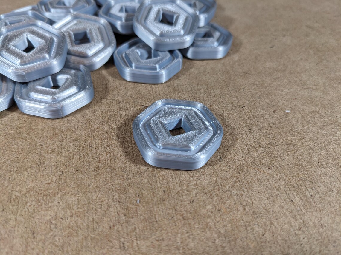Robux Roblox Coins - Silver - Double Sided 3D Printed Replica Party ...
