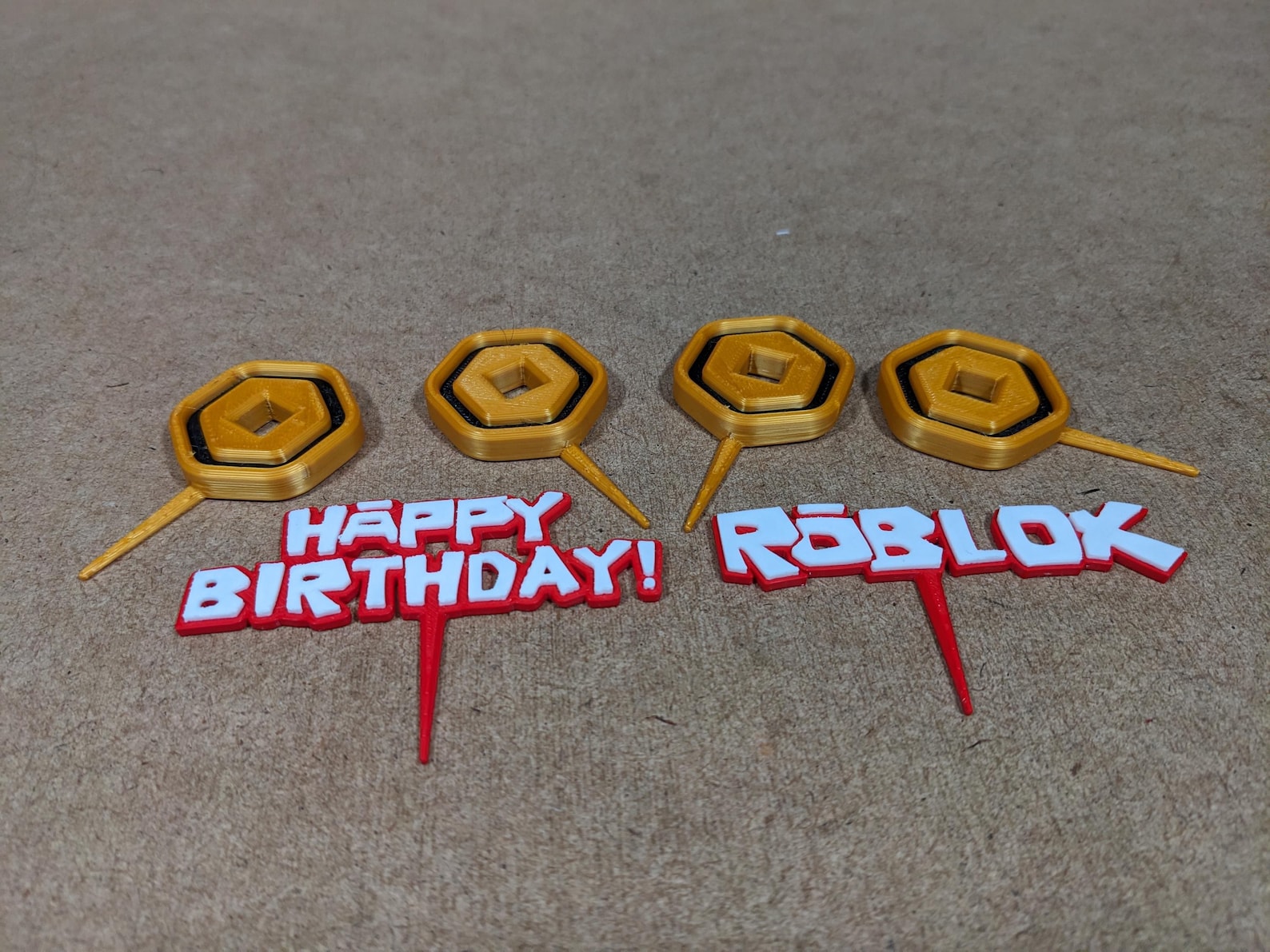 Roblox Birthday Party Customizable Cupcake Donut or Pastry Toppers ...