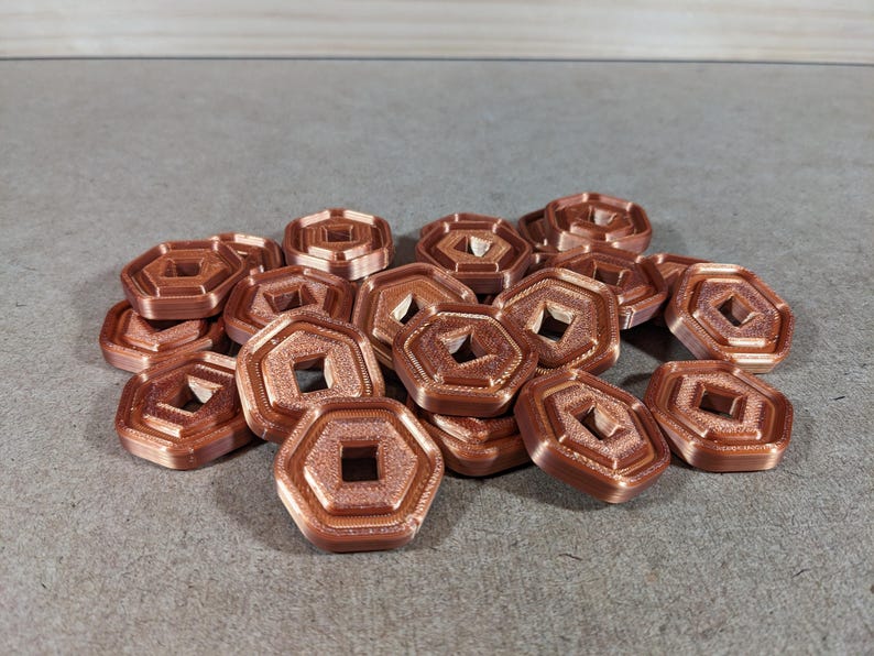 Robux Roblox Coins - Mixed Color Order - Double Sided 3D Printed ...