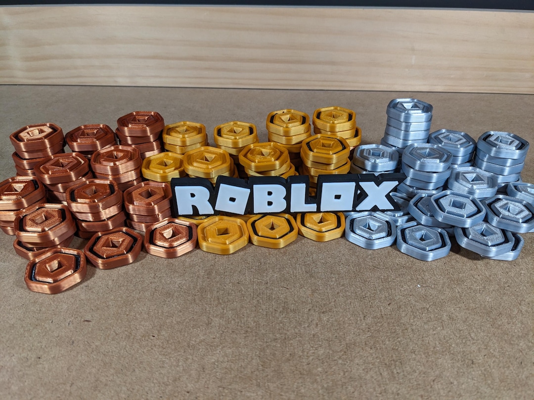 Robux Roblox Coins - Mixed Color Order - Double Sided 3D Printed ...