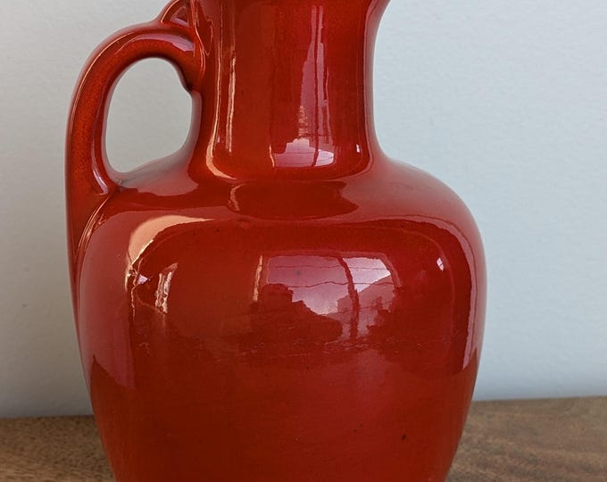 Red Frankoma Pitcher Jug Pottery - Etsy