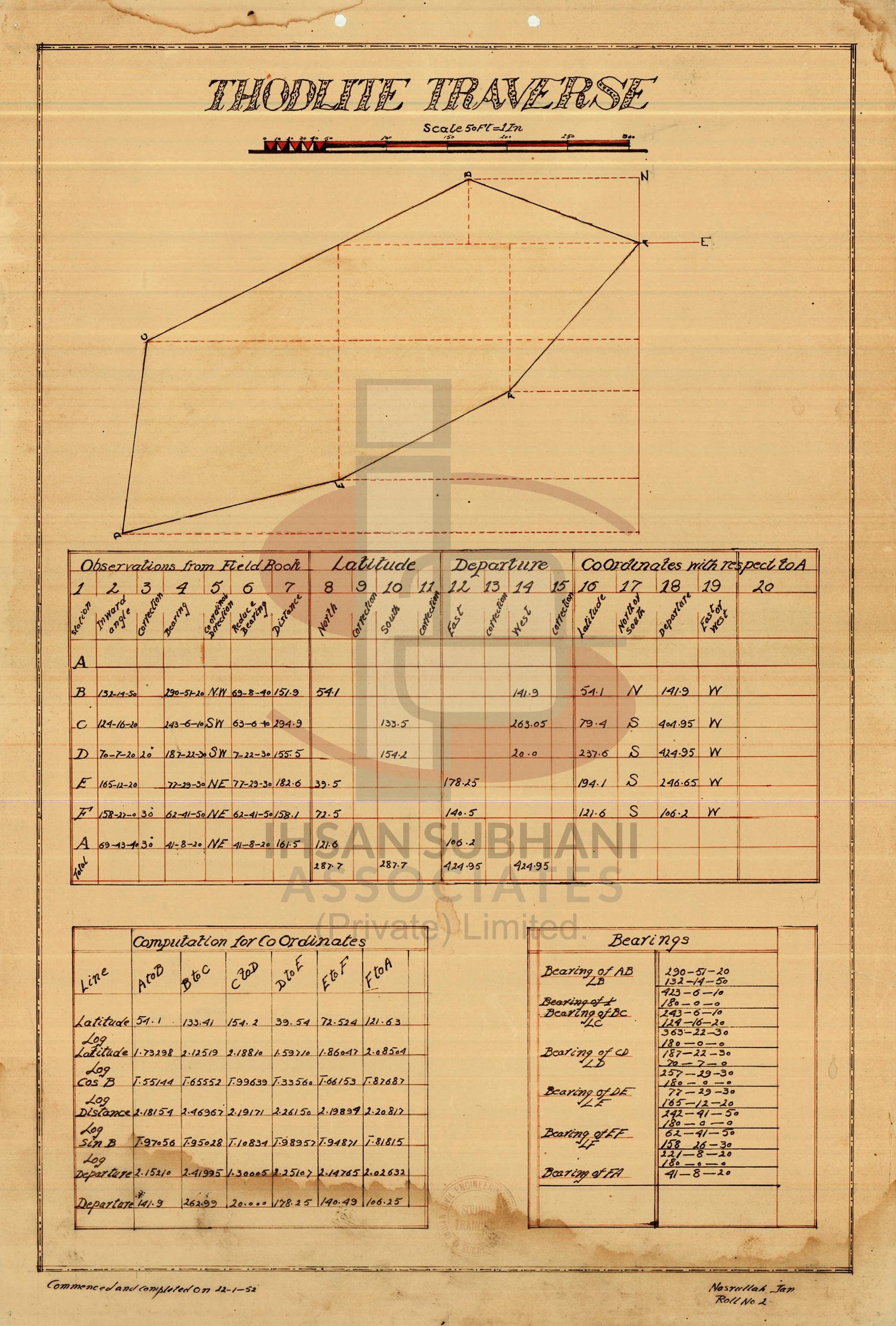SURVEY | Hand-drawn Land Mapping & Measurement Diagrams - Etsy