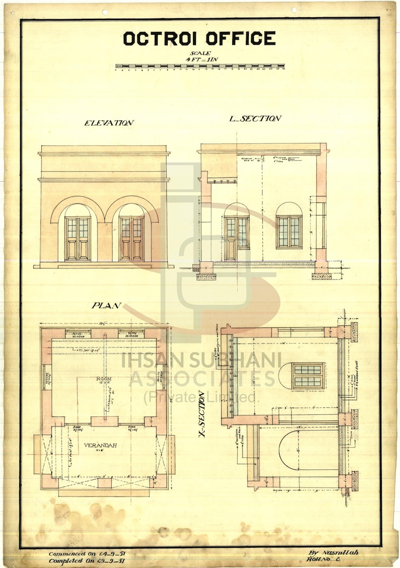 BUILDING DRAWINGS | Hand-drawn Architectural Plans & Elevations - Etsy