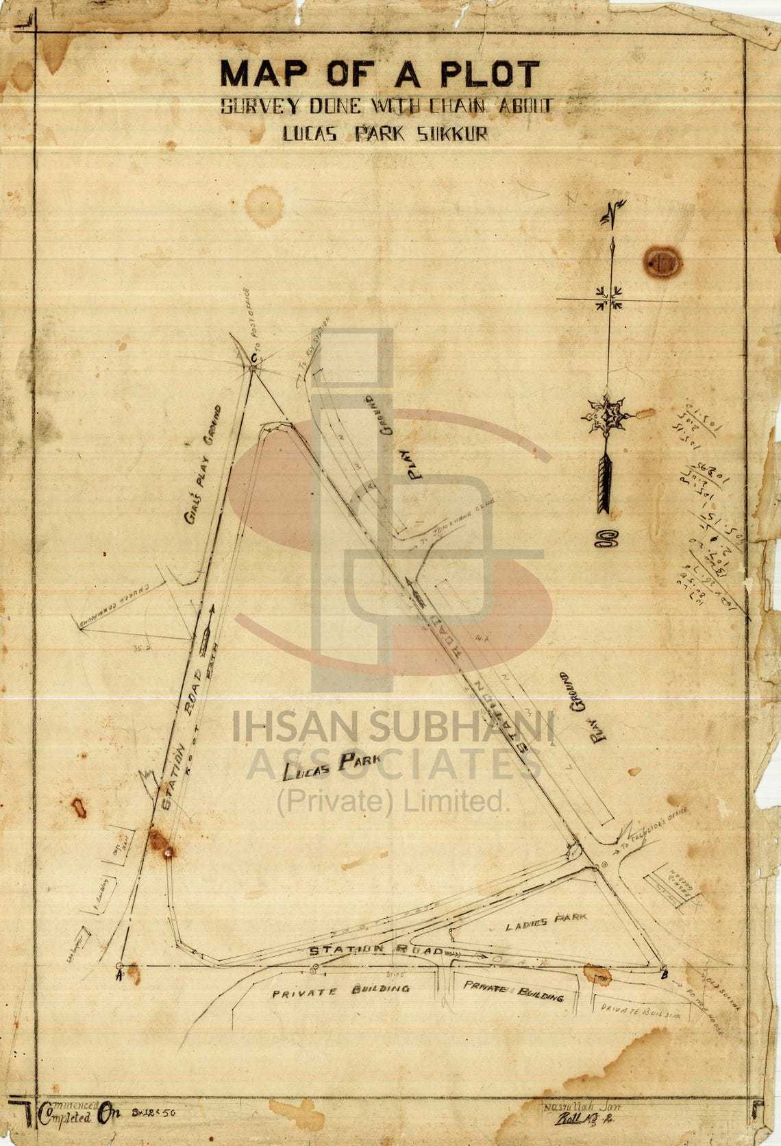 SURVEY | Hand-drawn Land Mapping & Measurement Diagrams - Etsy