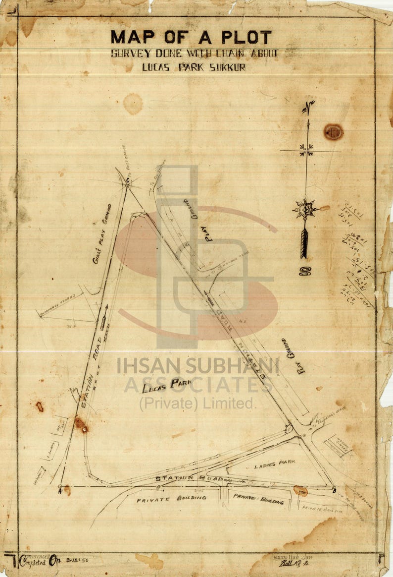 SURVEY | Hand-drawn Land Mapping & Measurement Diagrams - Etsy