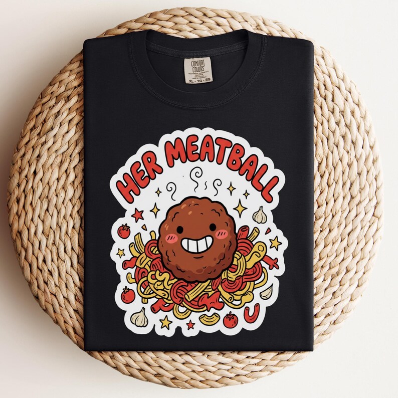 Her Meatball & His Spaghetti Matching Valentine Shirts, Italian ...
