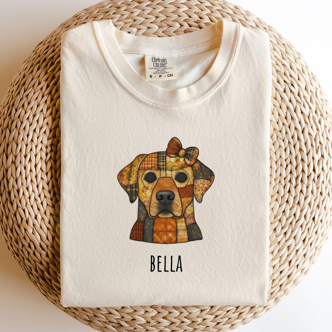 Custom Labrador Shirt, Patchwork Lab Dog Shirt, Personalized Lab Mom ...
