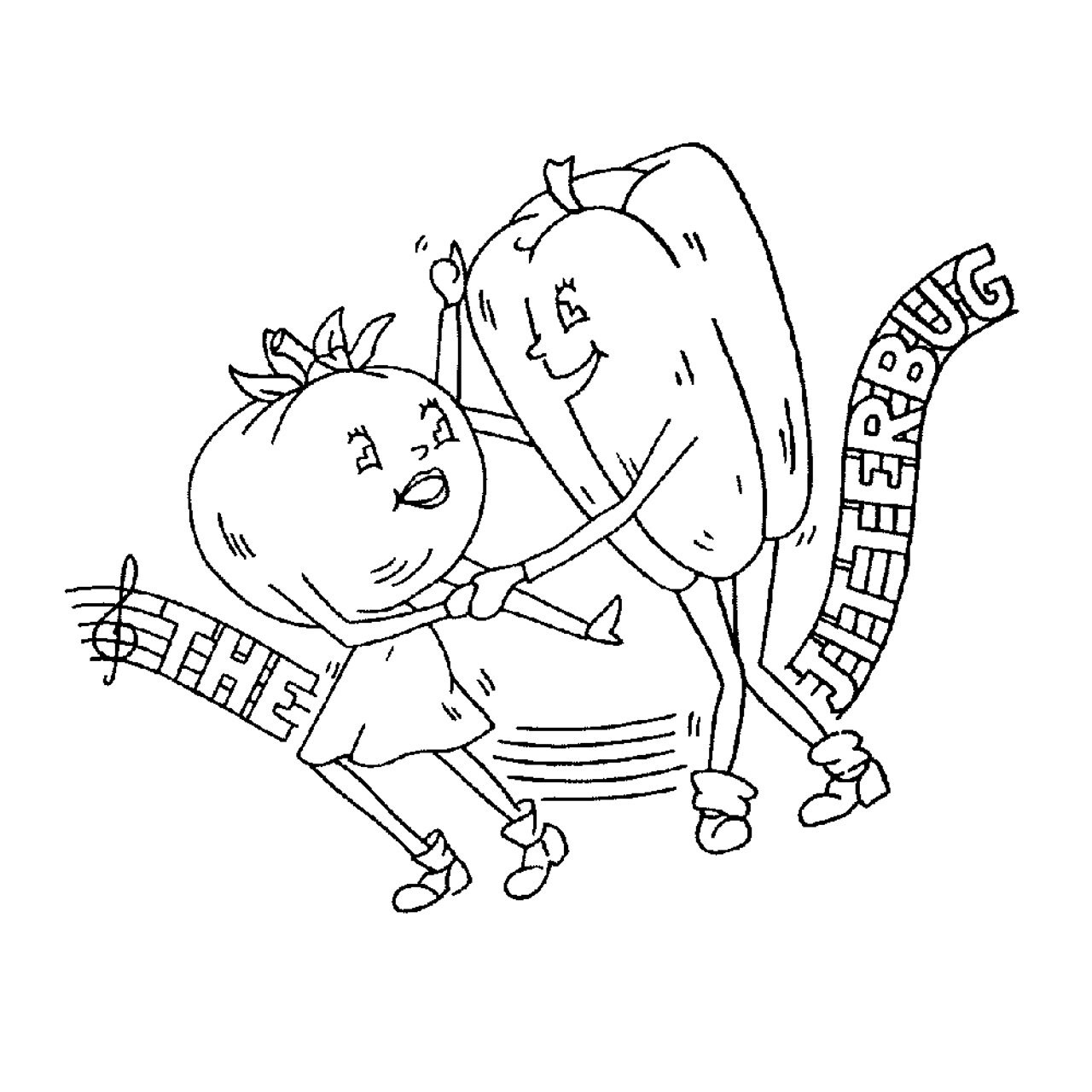 Aunt Martha's, 3132, Dancing Vegetables, Embroidery, Transfer Pattern ...