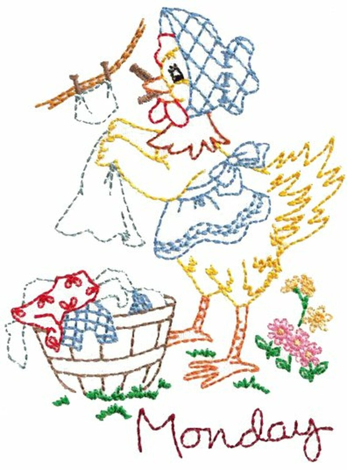 3753 Aunt Martha's® Vintage Embroidery, Transfer Pattern, Hot Iron ...