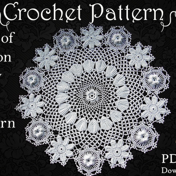 Large Crochet Doily Pattern - Etsy