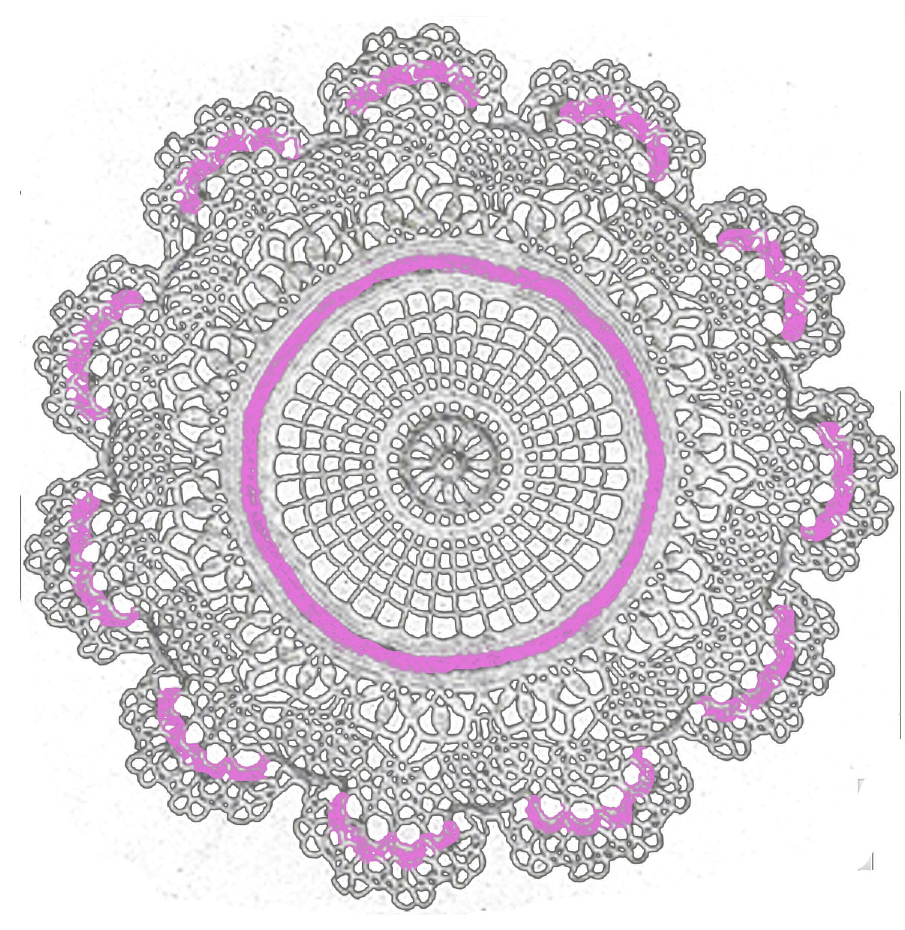 PATTERN Wedding Cake Doily Crochet Pattern for 14 Inch - Etsy