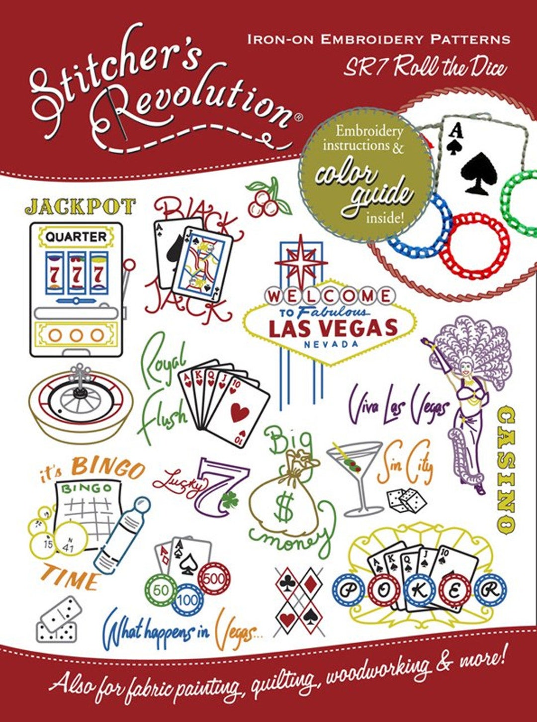 Stitcher's Revolution, SR7, Roll the Dice, Hot Iron Transfers, Uncut ...