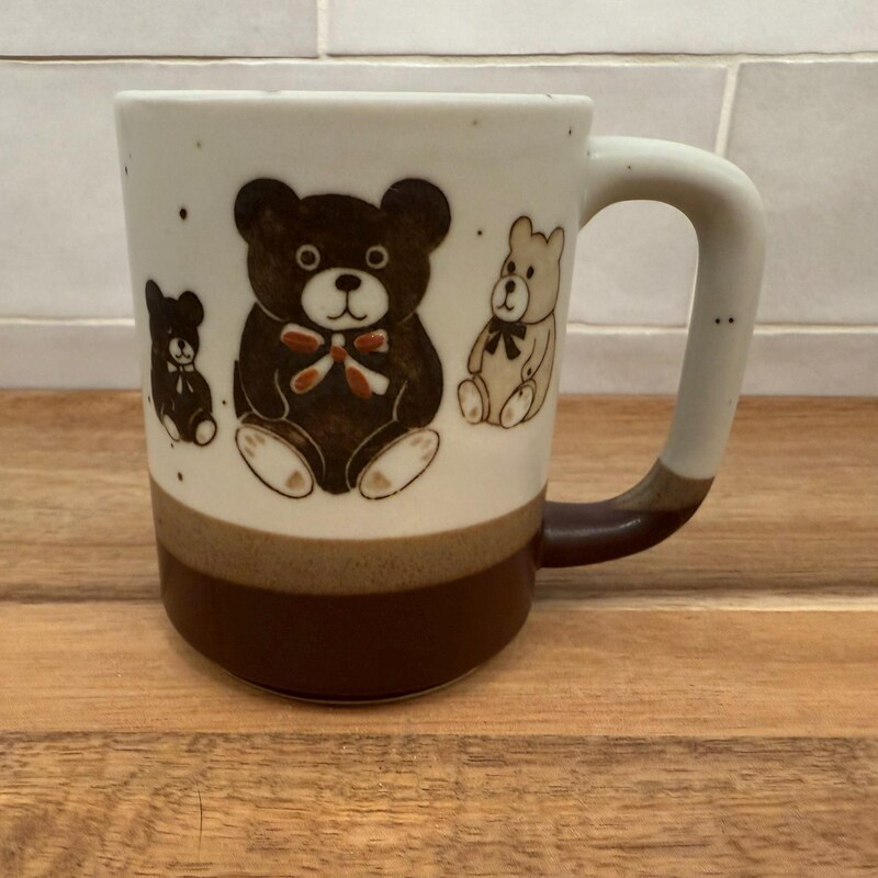 Vintage Japan Teddy Bear Mug - Etsy