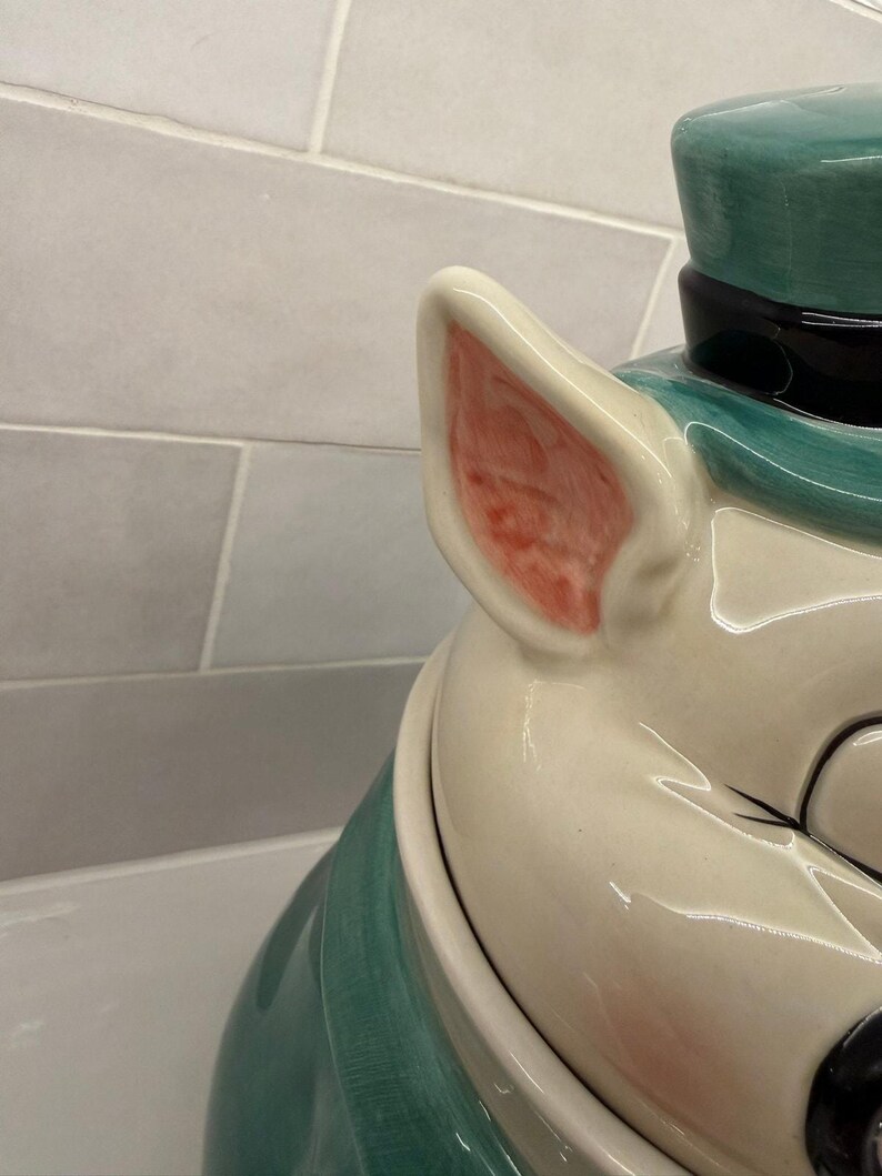 Cookie Jar Department 56 Pig Tuxedo Percival Cartoon - Etsy