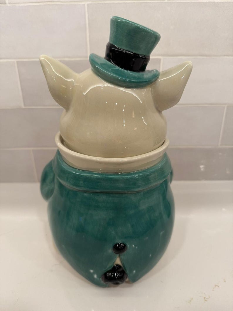 Cookie Jar Department 56 Pig Tuxedo Percival Cartoon - Etsy