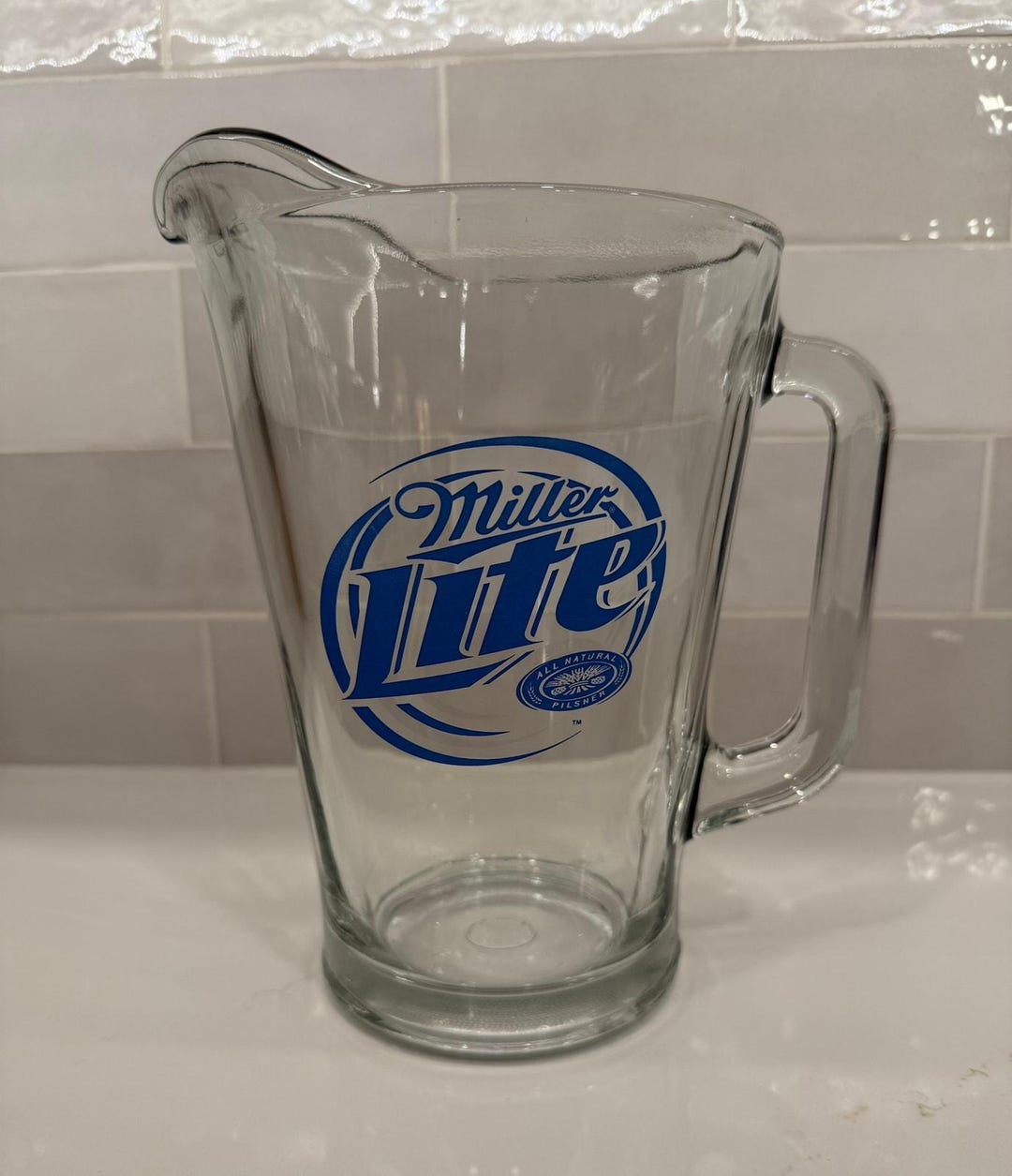 Miller Lite Draft Glass Beer Pitcher - Etsy