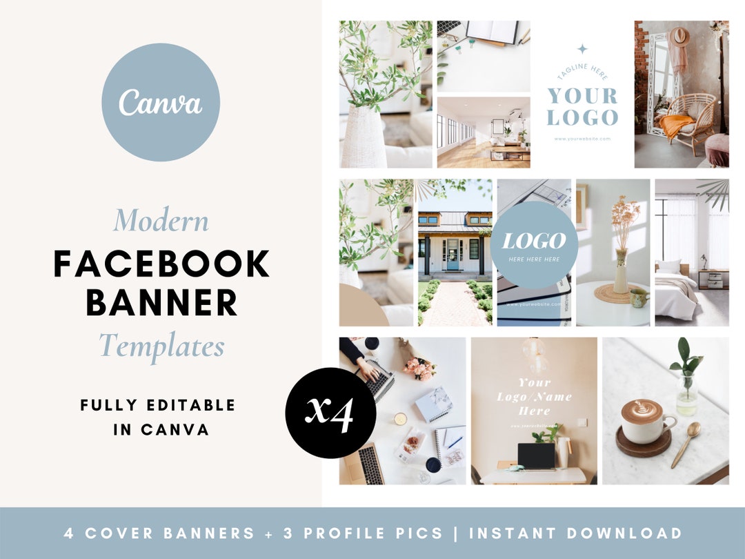 Realtor Facebook Banner Template, INSTANT DOWNLOAD, Canva Template ...