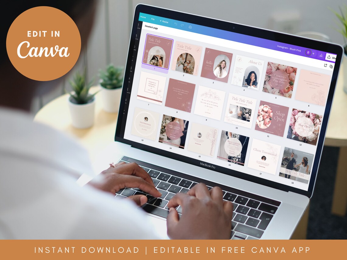 Editable Brochure Template INSTANT DOWNLOAD Canva Template - Etsy Canada