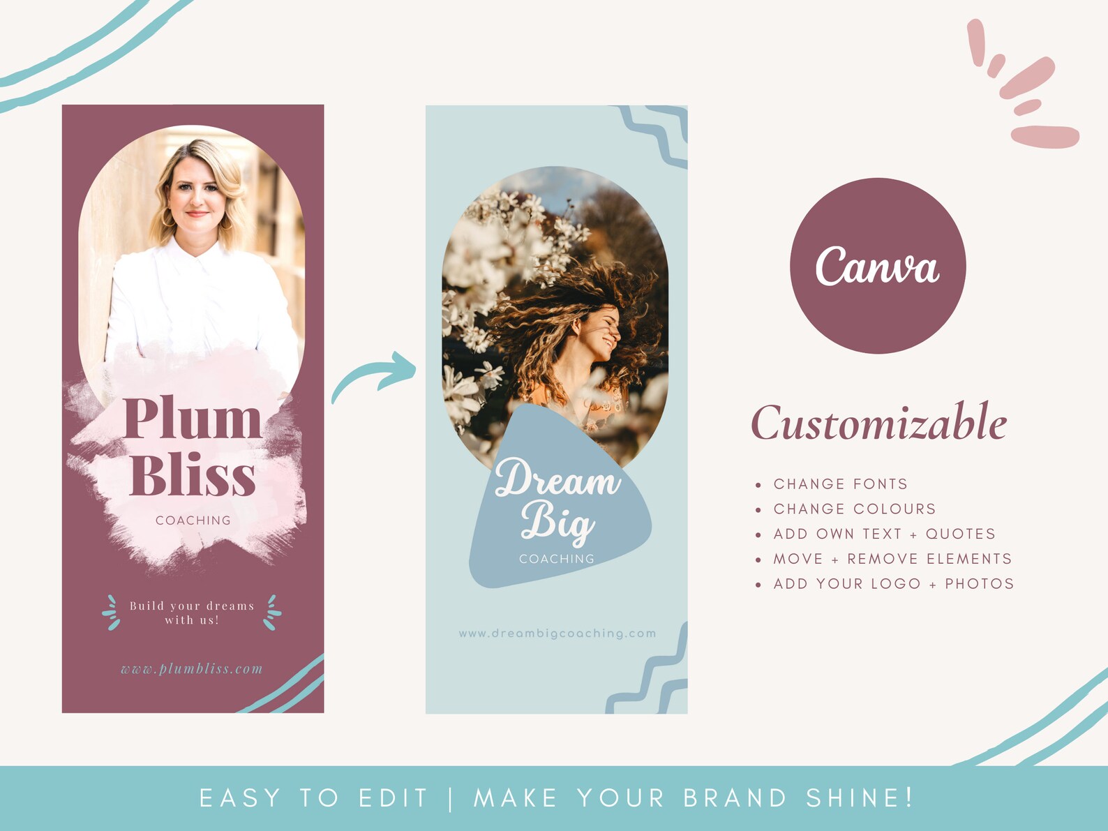 Editable Brochure Template INSTANT DOWNLOAD Printable - Etsy Canada