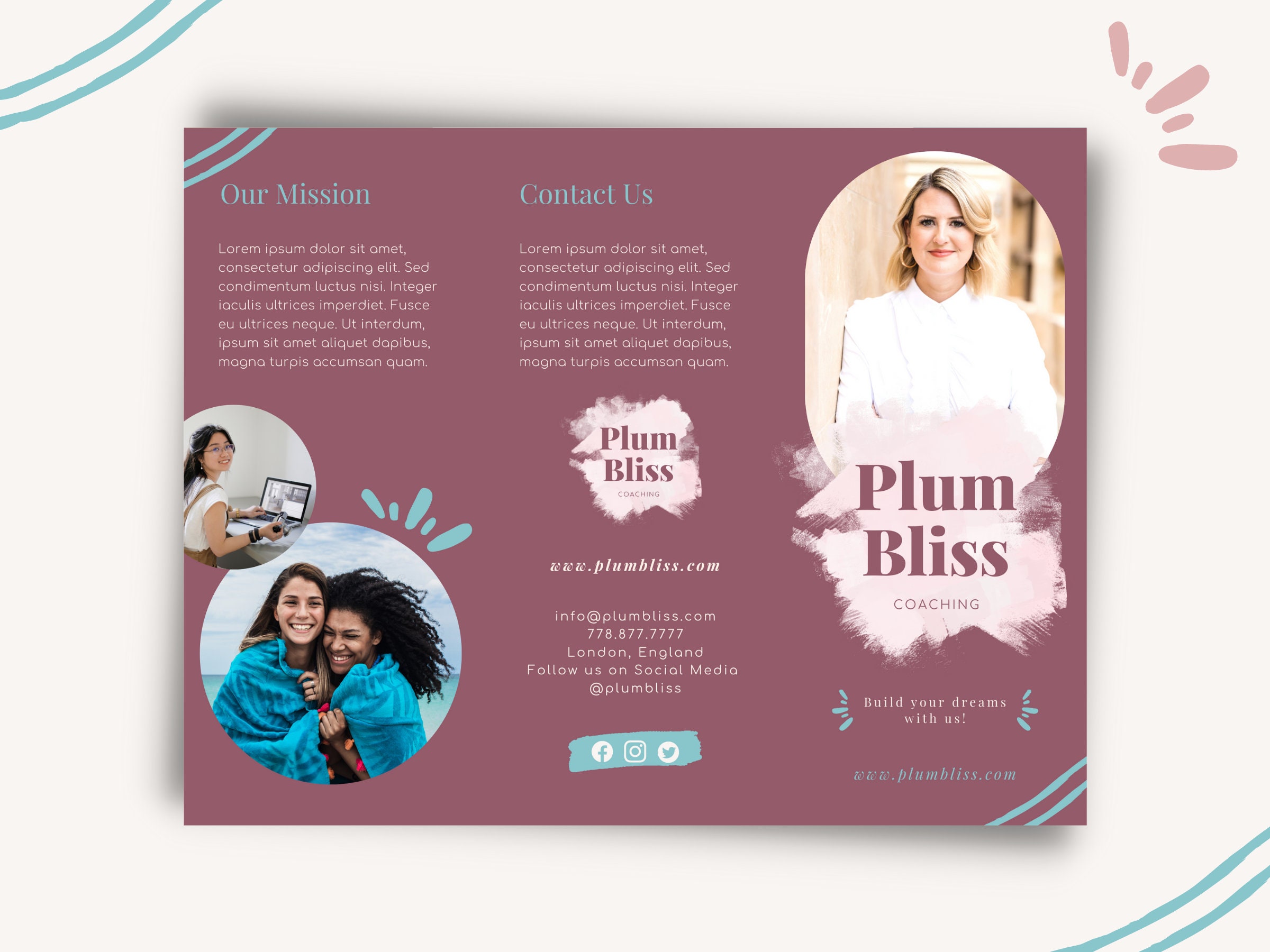 Editable Brochure Template INSTANT DOWNLOAD Printable - Etsy Canada